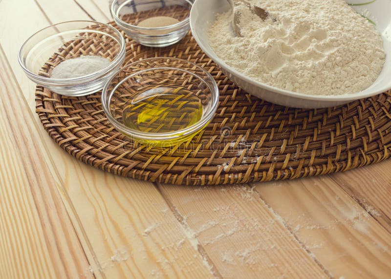 Healthy Ingredients Prepared for Cooking Stock Image - Image of natural ...