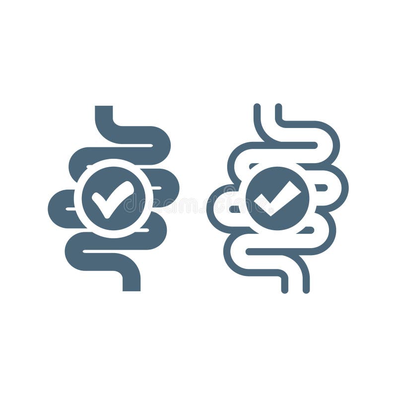 Healthy Intestine Vector Icon Stock Vector - Illustration of guts ...