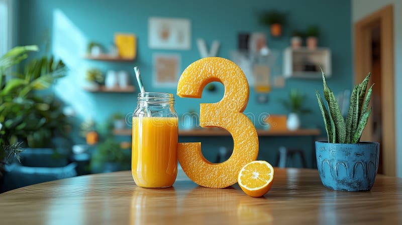 Healthy Juice Number Three at Home Stock Image - Image of fresh, three ...