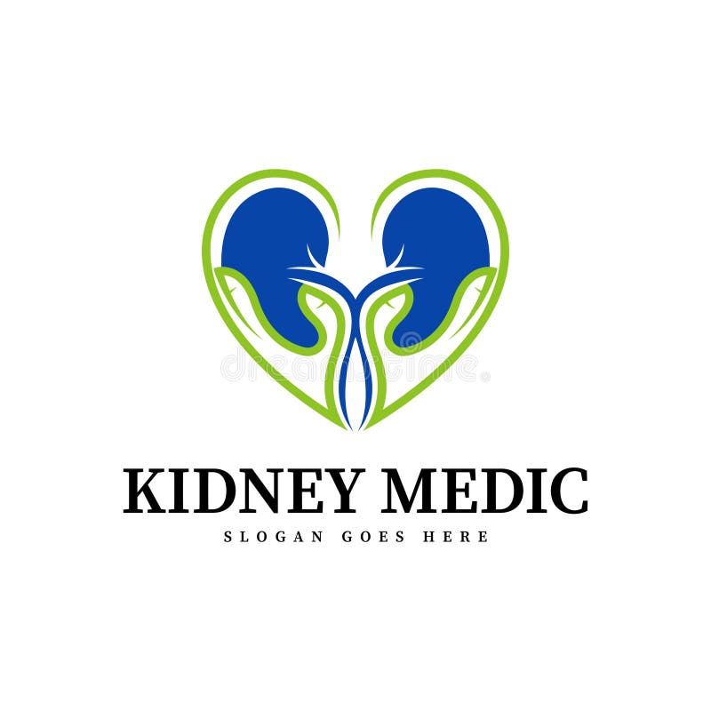 Healthy Kidney Logo Design Template Stock Illustration - Illustration ...