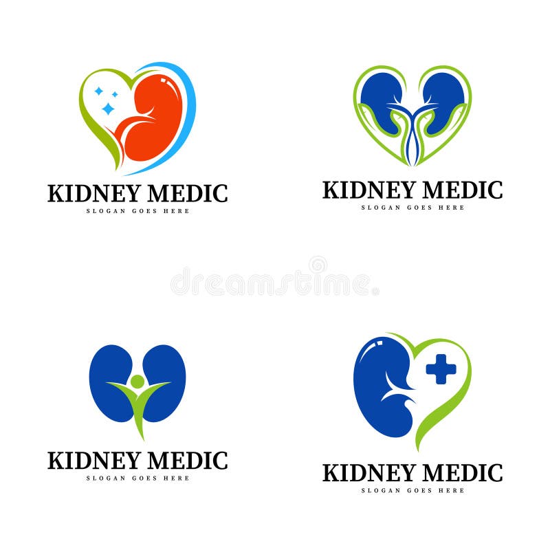 Healthy Kidney Logo Design Template Stock Illustration - Illustration ...