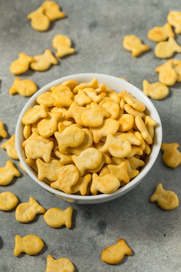 Healthy Kids Goldfish Crackers Stock Photo - Image of goldfish, baked ...