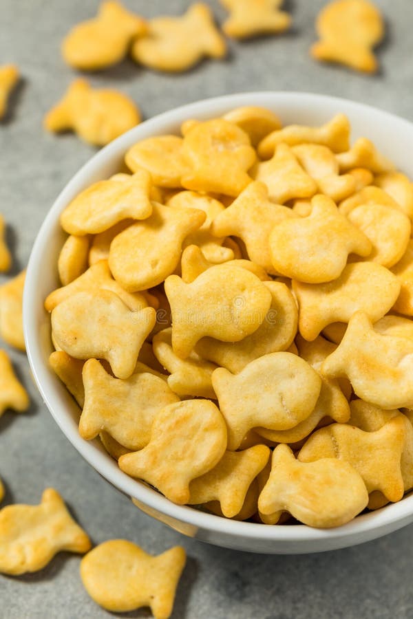 Healthy Kids Goldfish Crackers Stock Photo - Image of crispy, delicious ...