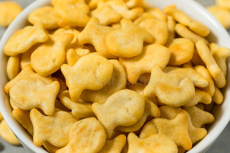 Healthy Kids Goldfish Crackers Stock Image - Image of crispy, diet ...