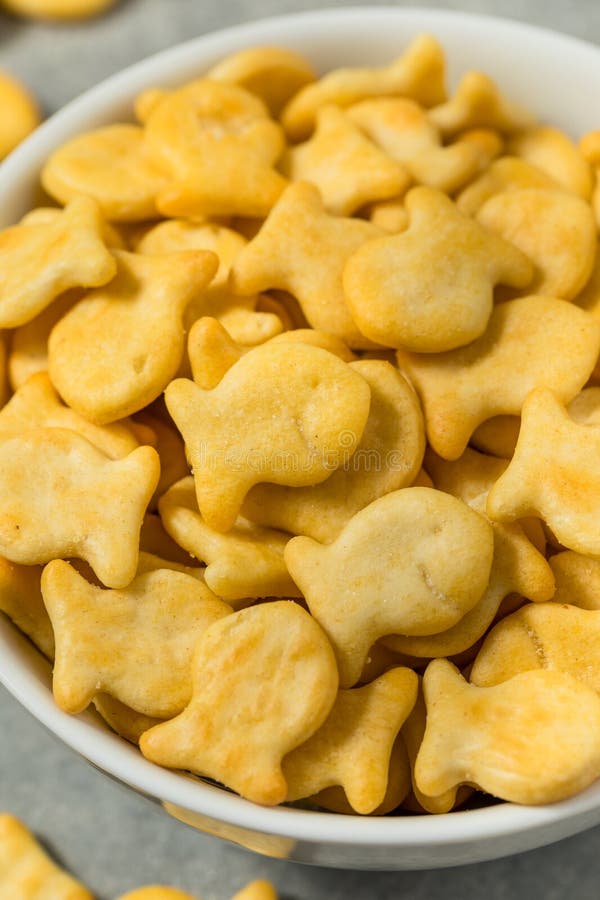 Healthy Kids Goldfish Crackers Stock Photo - Image of crunchy, crackers ...