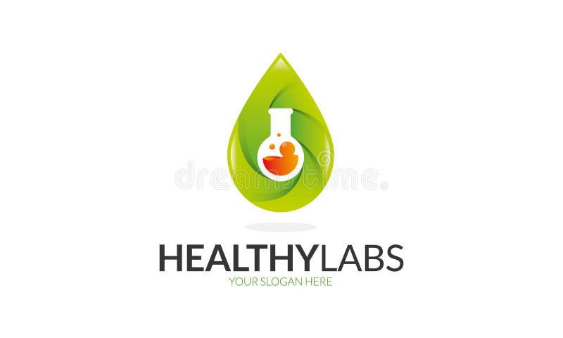 Healthy Labs Logo stock illustration. Illustration of simple - 93045907