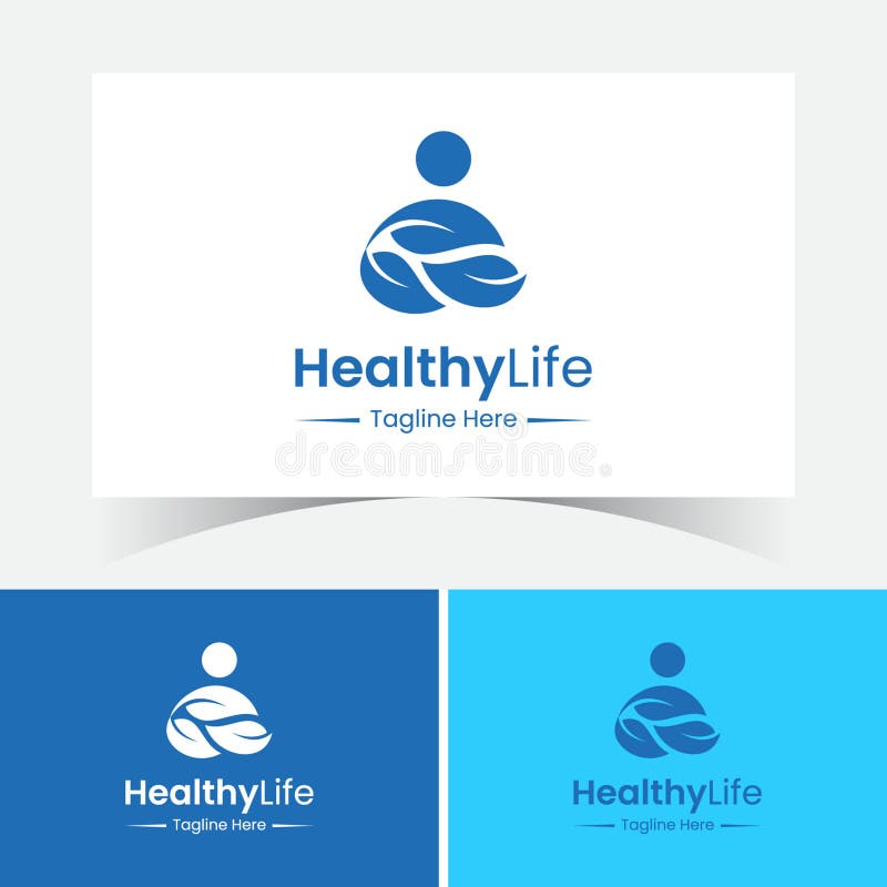 Healthy Life Logo Design Template Stock Vector - Illustration of ...