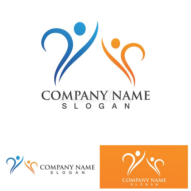 Healthy Life Logo Template Vector Stock Vector - Illustration of ...