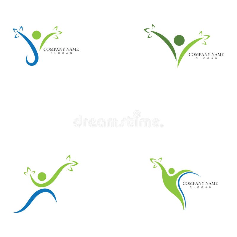 Healthy Life Logo Template Vector Icon. Stock Vector - Illustration of ...