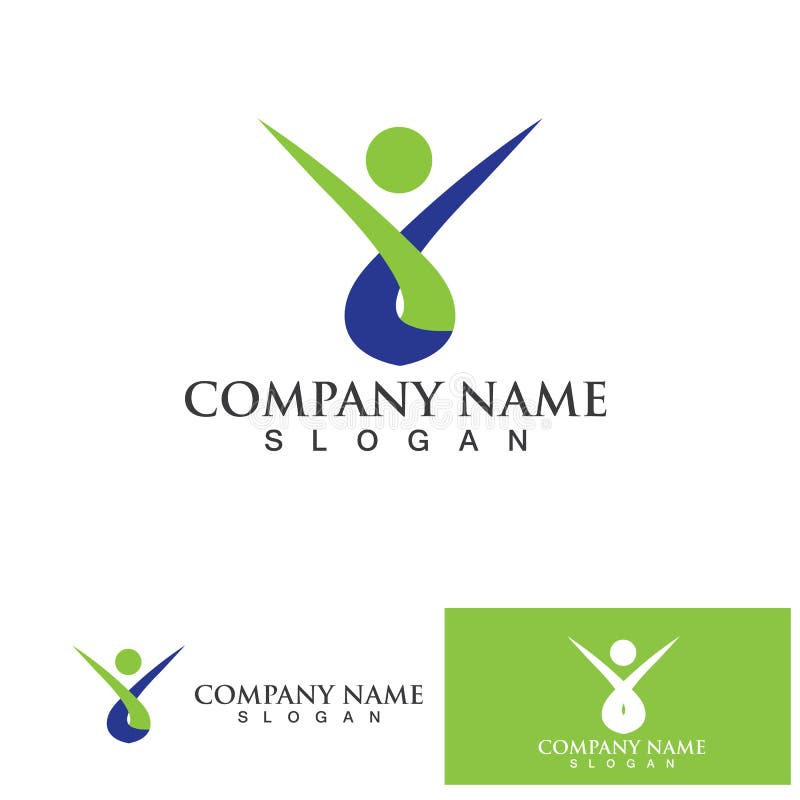 Healthy Life Logo Template Vector Stock Vector - Illustration of ...