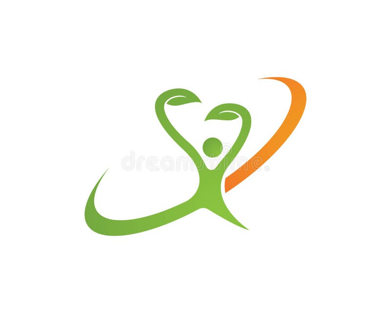 Healthy Life Logos Symbols Template Stock Illustration - Illustration ...