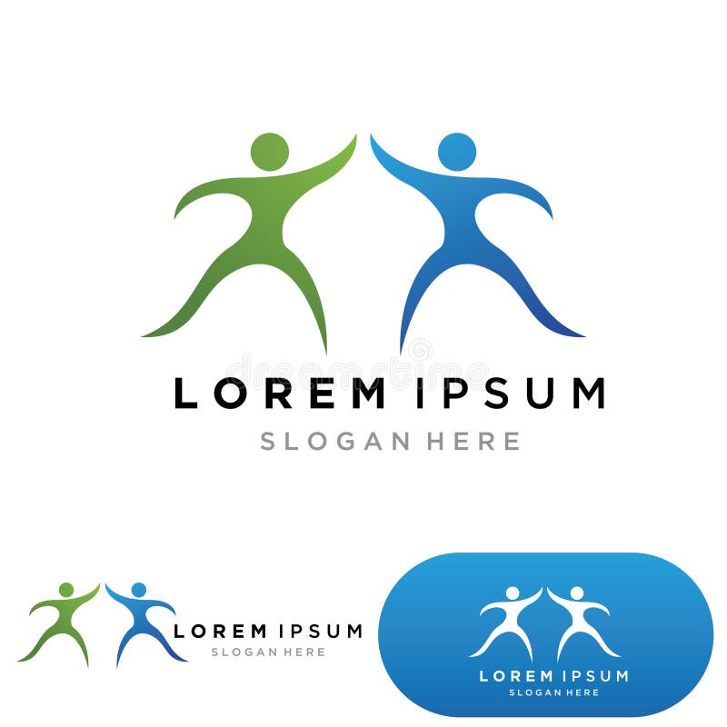 Healthy Life People Logo stock vector. Illustration of social - 269415862