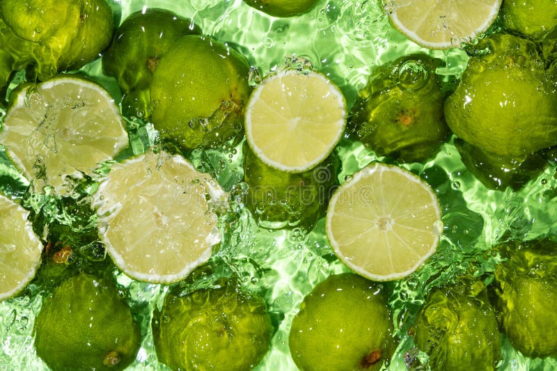 Healthy Lifestyle Concept Fresh Lime in Water Stock Image - Image of ...