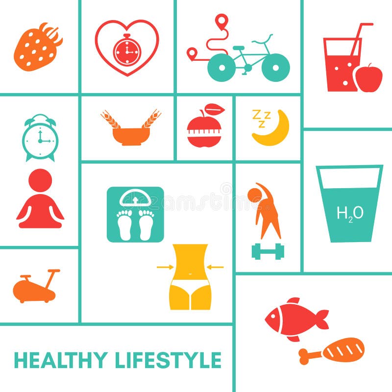 Healthy Lifestyle Concept Stock Vector Illustration Of Activity