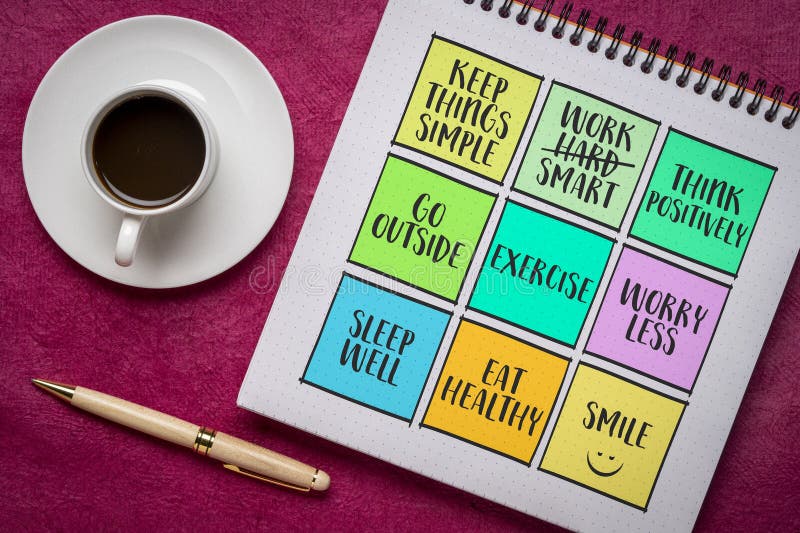 Healthy Lifestyle Reminders Stock Image - Image of unprocessed, fitness ...