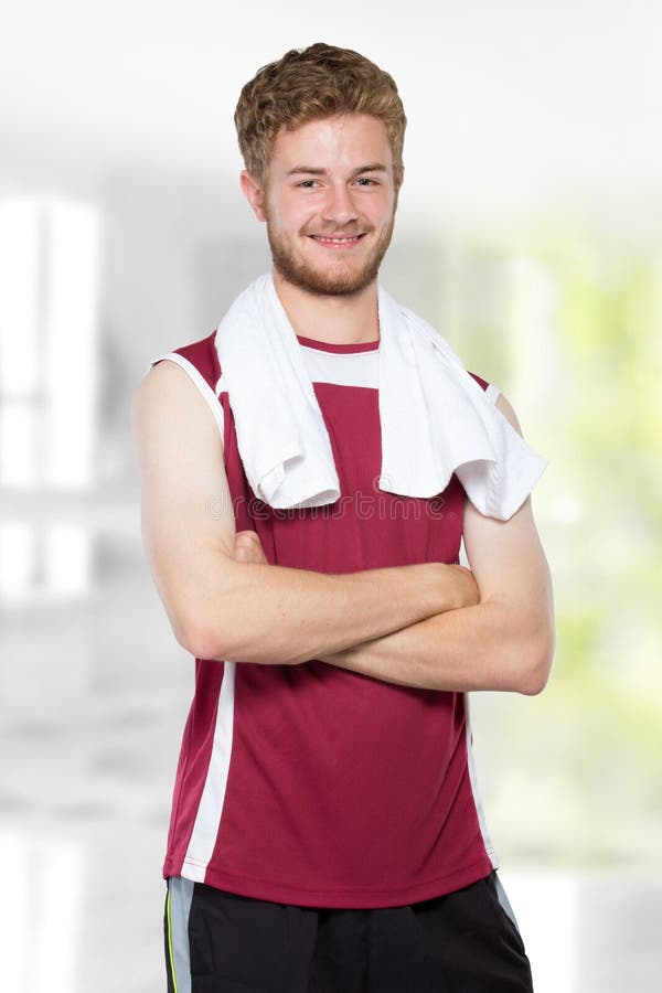 Healthy Lifestyle Smiling Man Stock Image - Image of portrait, diet ...