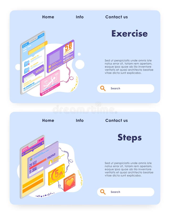 Healthy Lifestyle and Sport Activity. Steps Counter and Exercise ...