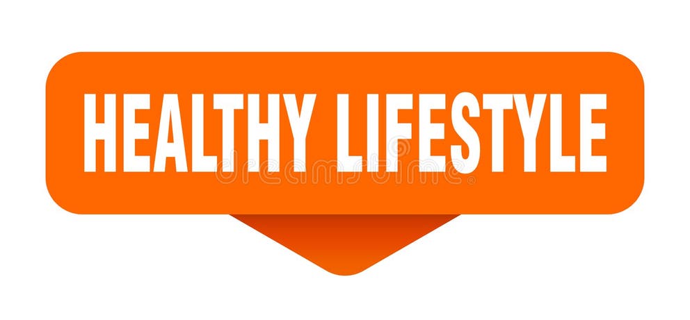 Healthy Lifestyle Sticker. Healthy Lifestyle Sign on Transparent ...