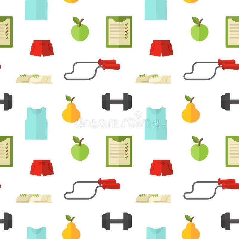 Healthy Lifestyle. Vector Wellness Concept Stock Vector - Illustration ...