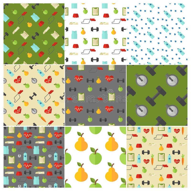 Healthy Lifestyle. Vector Wellness Concept Stock Vector - Illustration ...