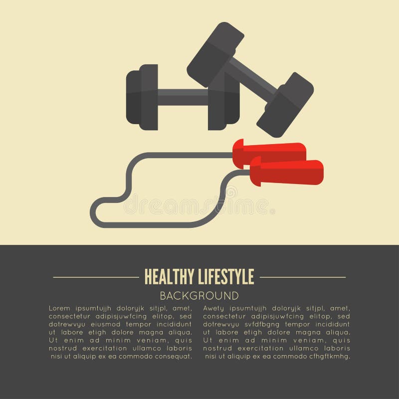 Healthy Lifestyle. Vector Wellness Concept Stock Vector - Illustration ...