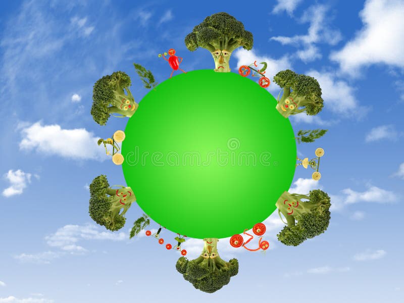 Healthy Living for a Green Planet Stock Photo - Image of bicycle, green ...