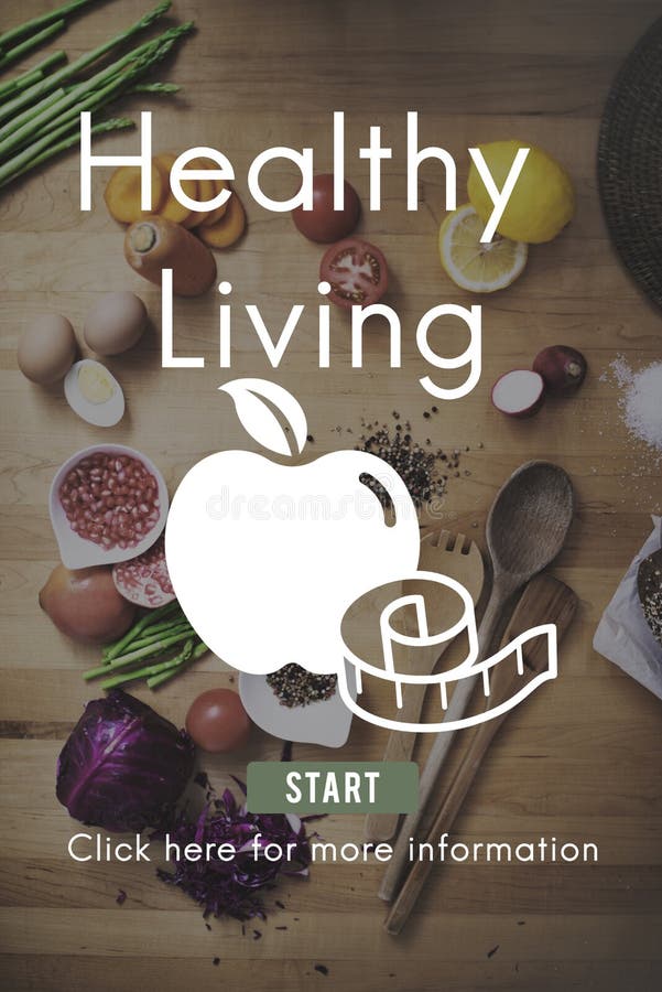 Healthy Living Life Nutrition Development Active Concept Stock Image ...