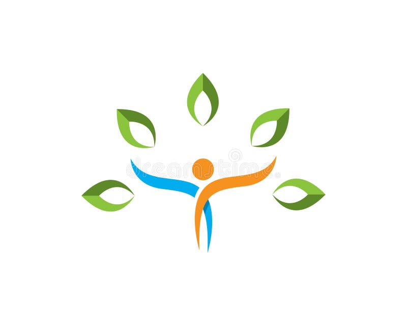 Healthy Logos Template Symbols Icons Stock Vector - Illustration of ...