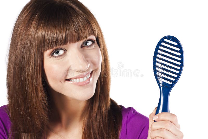 Healthy Long Straight Female Hair Stock Photo - Image of care, coiffure ...