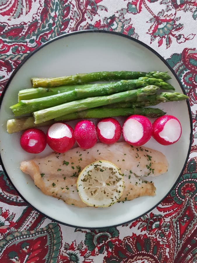Healthy lunch on plate stock photo. Image of dish, lunch - 222183484