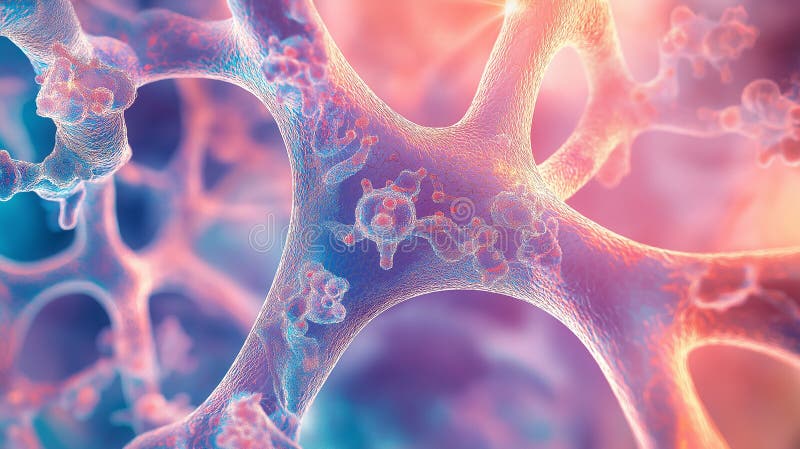 Healthy Lung Tissue, Displaying Its Alveoli and Capillaries Stock Photo ...