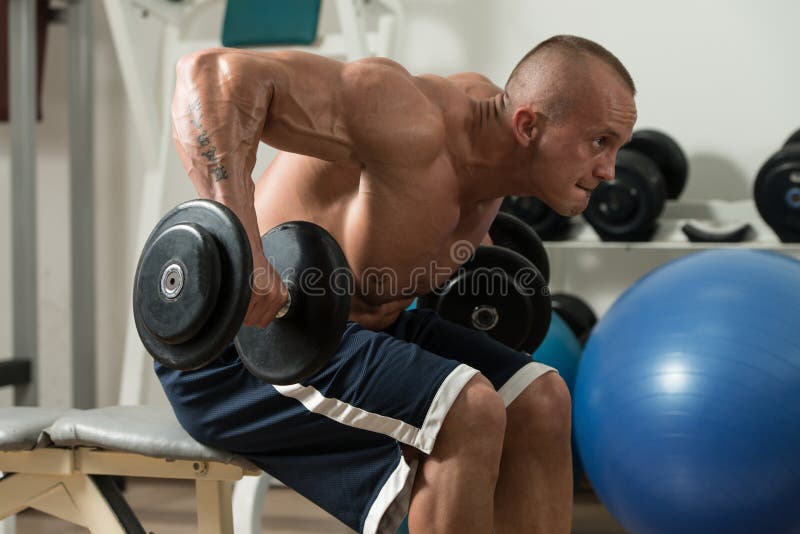 Healthy Man Doing Exercise for Back Stock Image - Image of beauty ...