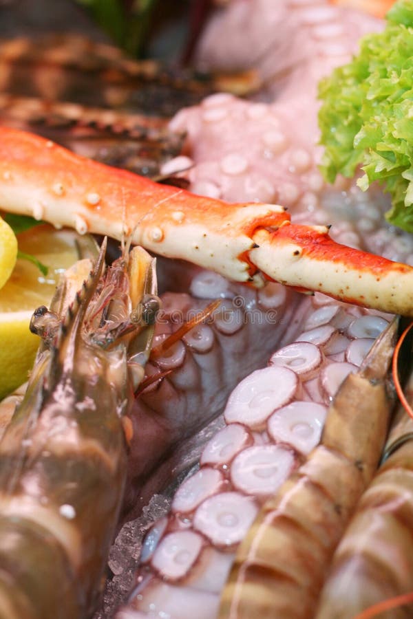 Exotic marine food stock image. Image of nutrition, crab - 13235093
