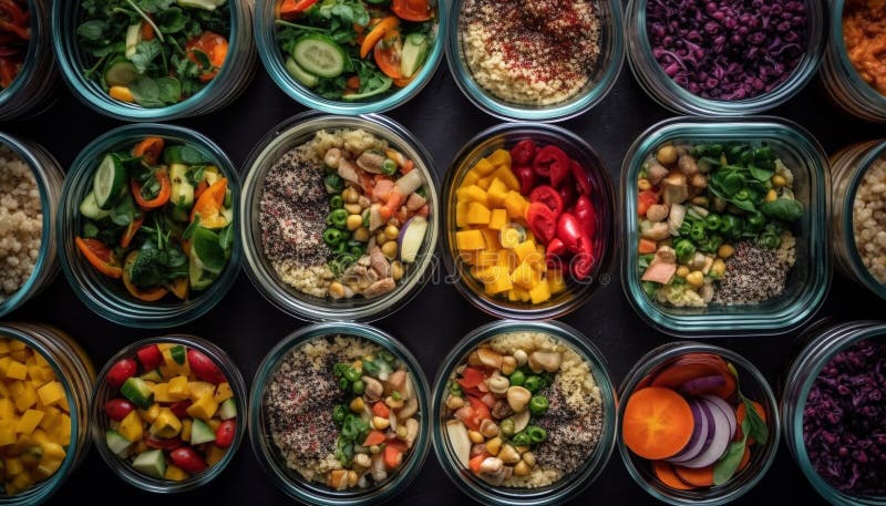 Healthy Meal Collection Variety of Fresh Vegetables Generated by AI ...