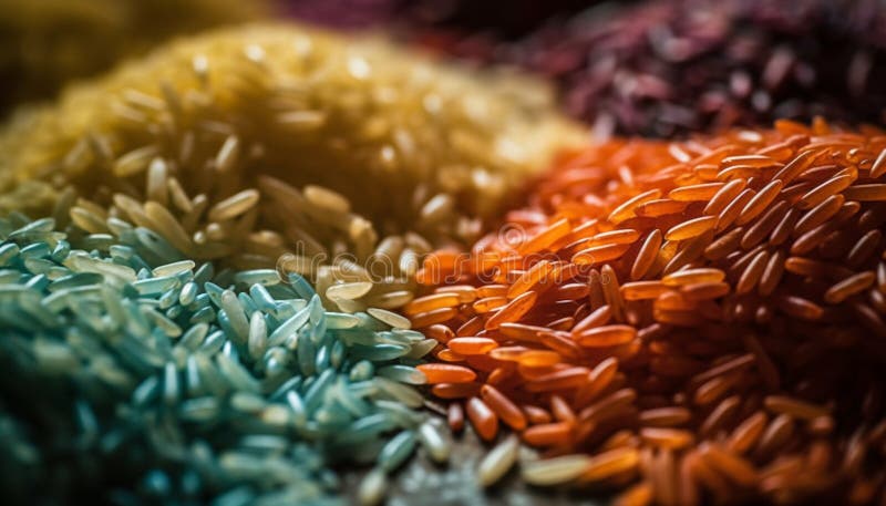 A Healthy Meal of Organic Basmati Rice and Cereal Plant Generated by AI ...