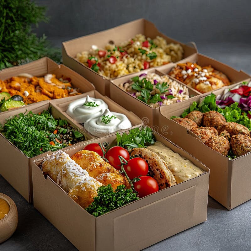 Healthy Meal Prep Boxes stock image. Image of boxes - 360583757