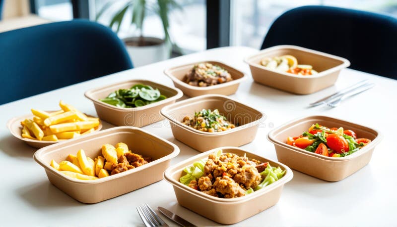 Healthy Meal Prep in Eco-Friendly Containers: Balanced Nutrition for ...