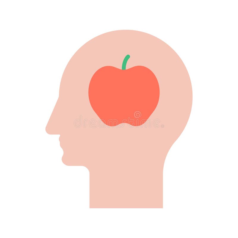 Healthy Mind Icon Vector Image. Stock Vector - Illustration of head ...