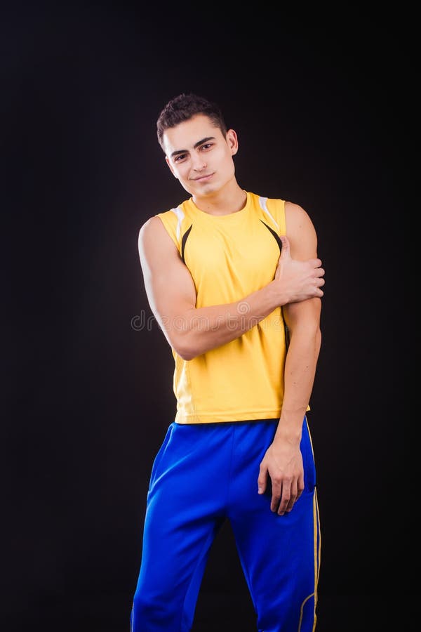 Healthy muscular man stock photo. Image of healthy, body - 51710254