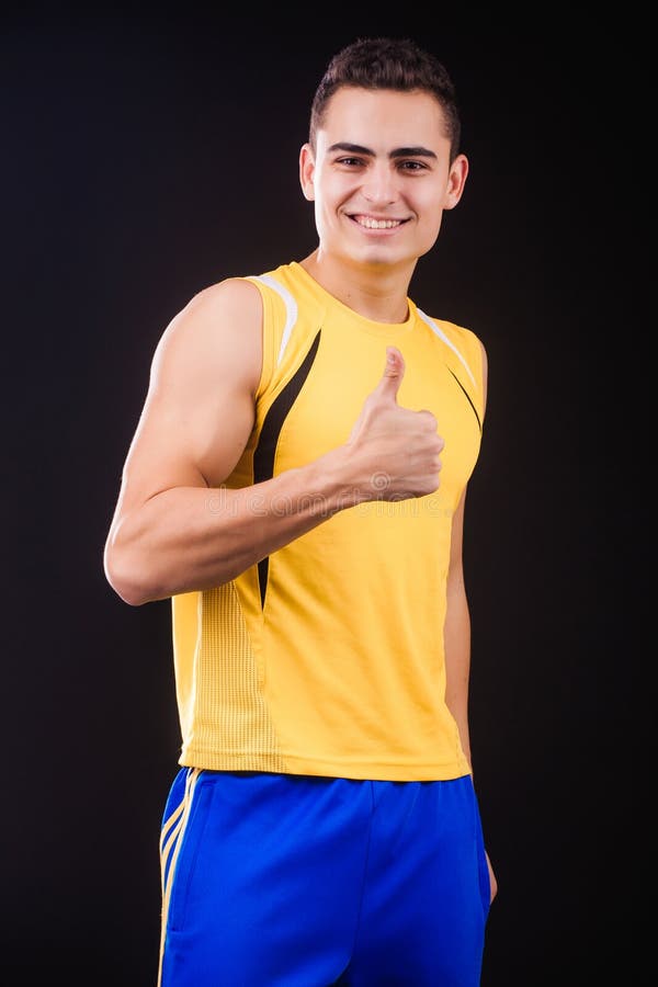 Healthy muscular man stock image. Image of healthy, adult - 51126899