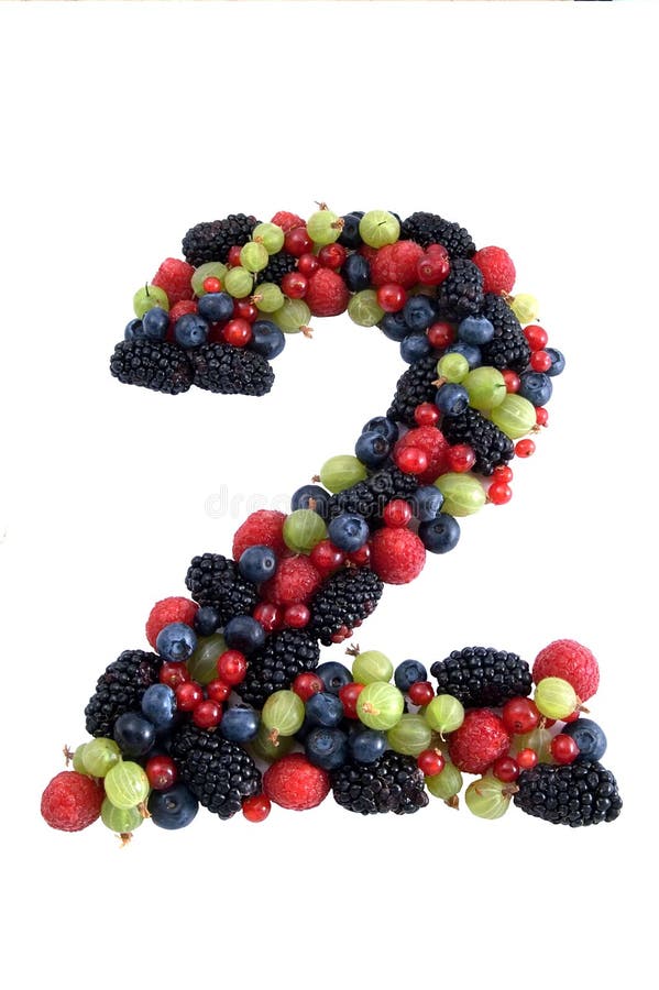 Alphabet from Fruit, the Number 3 Stock Photo - Image of white, idea ...