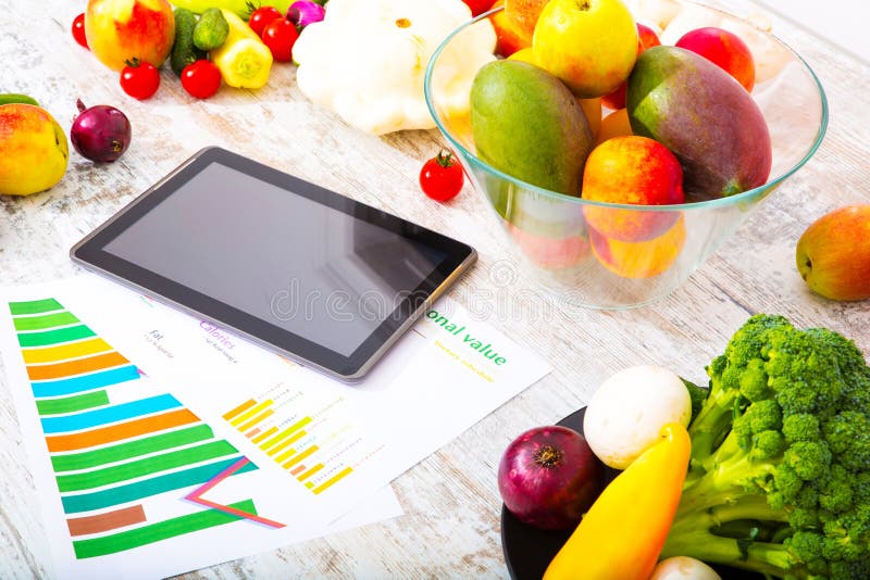 Healthy Nutrition and Tablet Stock Image - Image of healthcare, mineral ...