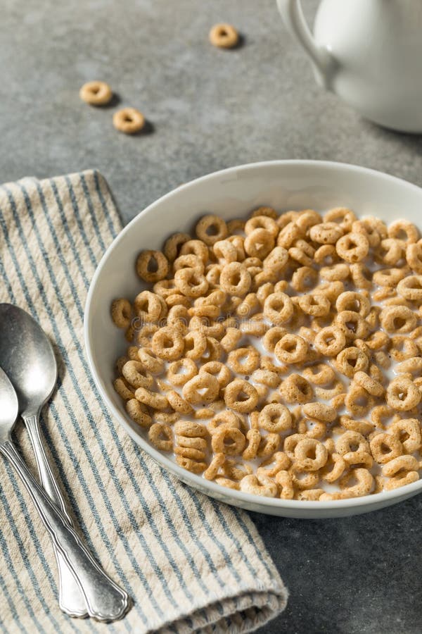 Healthy Oat Breakfast Cereal Rings Stock Photo - Image of oatmeal ...