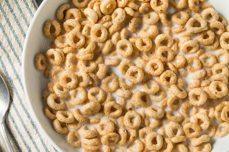 Healthy Oat Breakfast Cereal Rings Stock Image - Image of dairy, heap ...