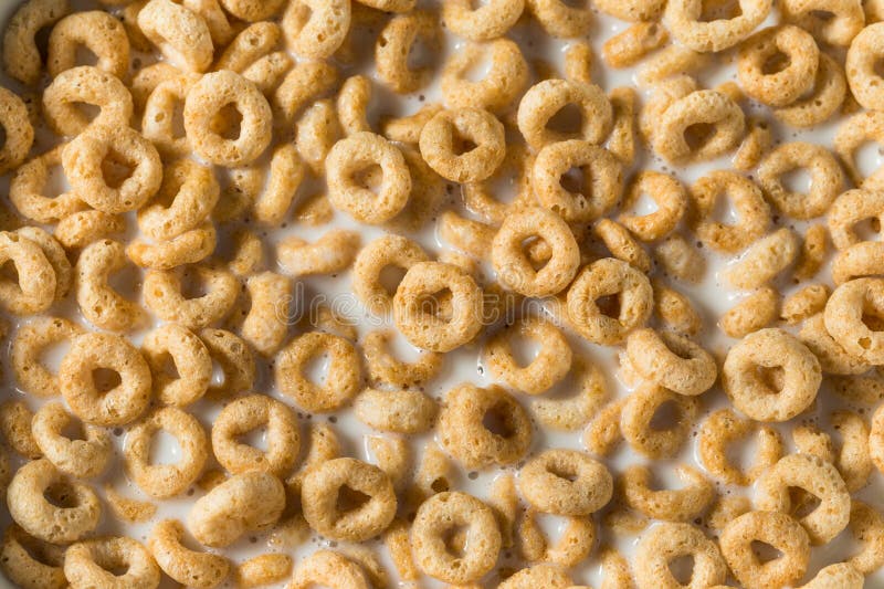 Healthy Oat Breakfast Cereal Rings Stock Photo - Image of morning ...