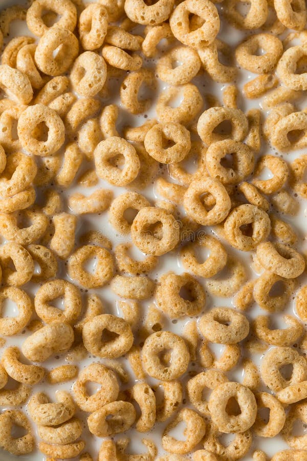 Healthy Oat Breakfast Cereal Rings Stock Photo - Image of snack ...