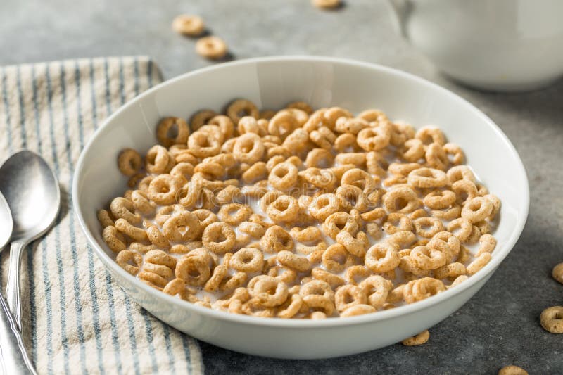 Healthy Oat Breakfast Cereal Rings Stock Photo - Image of food, tasty ...