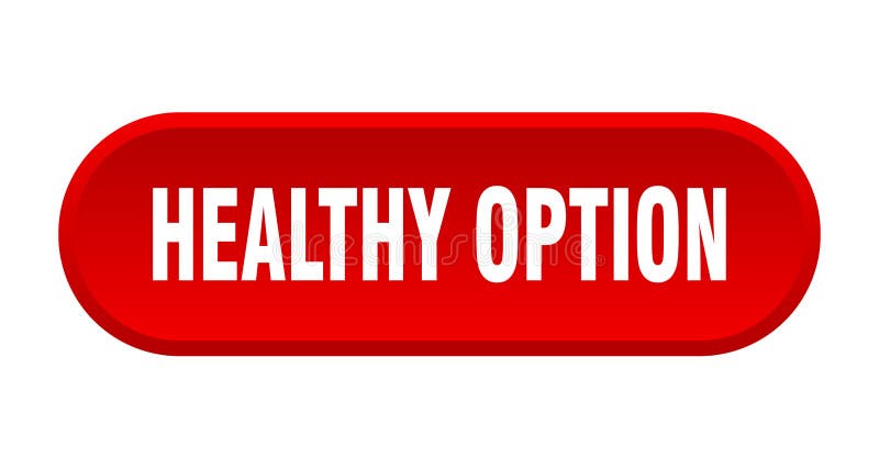 Healthy option button stock vector. Illustration of seal - 196844875