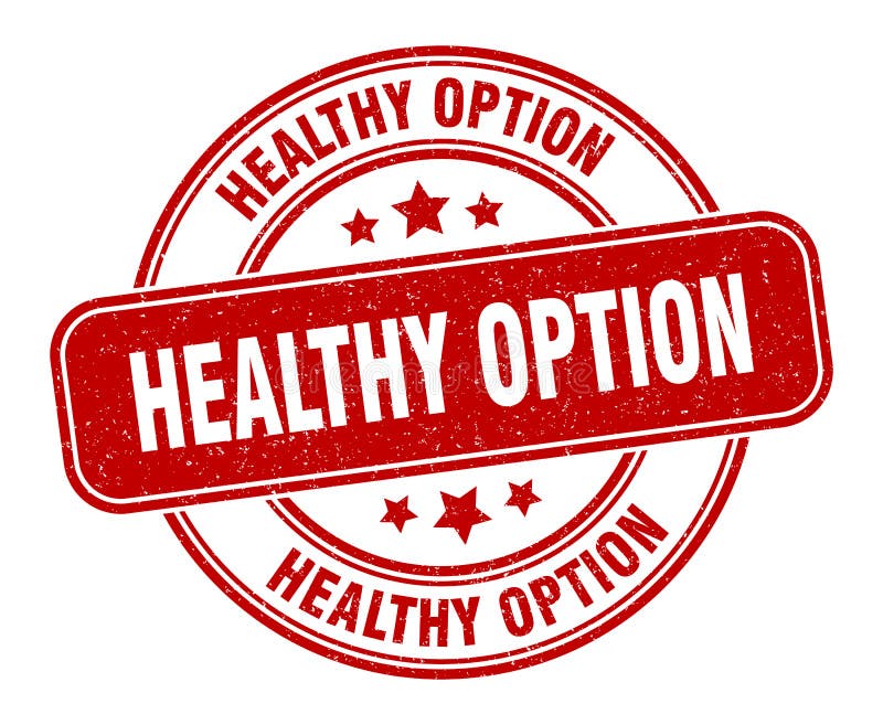 Healthy Option Stamp. Healthy Option Round Grunge Sign Stock Vector ...