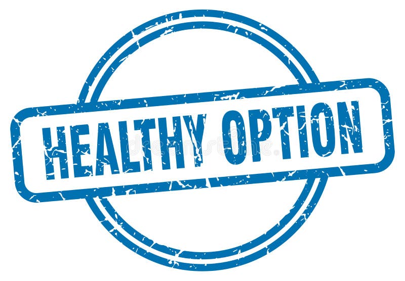 Healthy Option Stamp. Healthy Option Round Grunge Sign Stock Vector ...